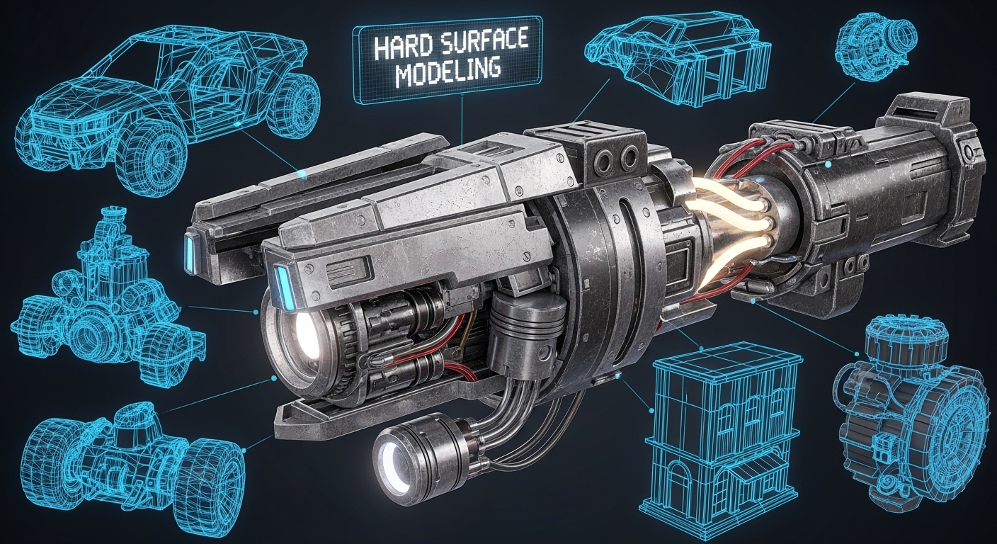 What is Hard Surface Modeling? For Beginners & Professionals