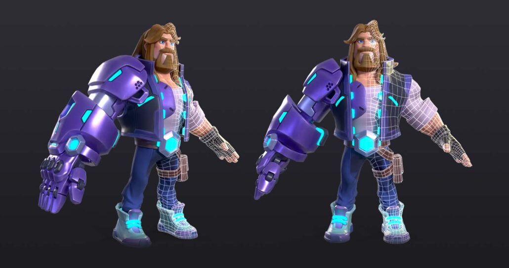 3D Retopology Services | Outsource 3D Modeling